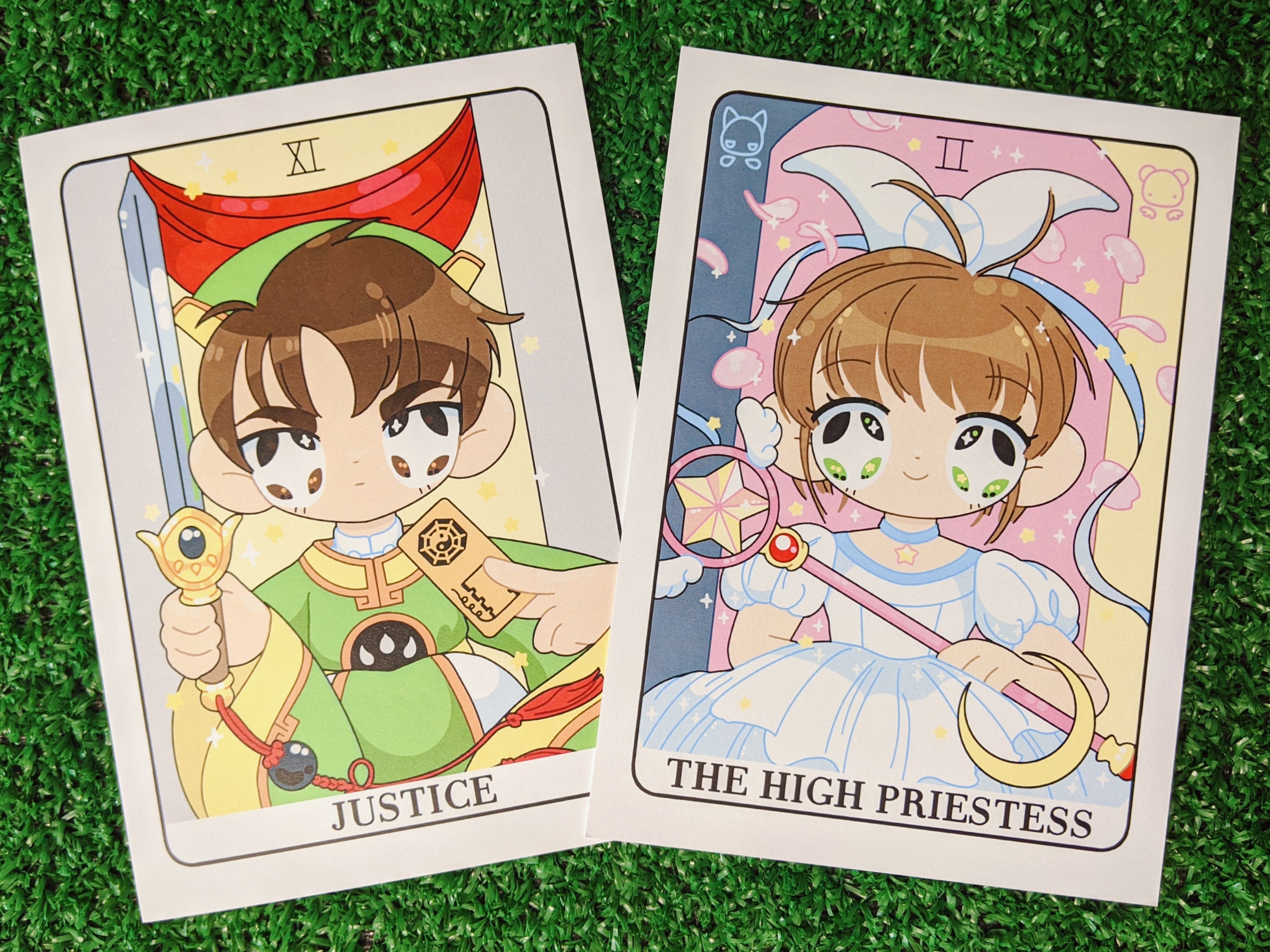 sakura tarot card 5x7 print – medium mushroom