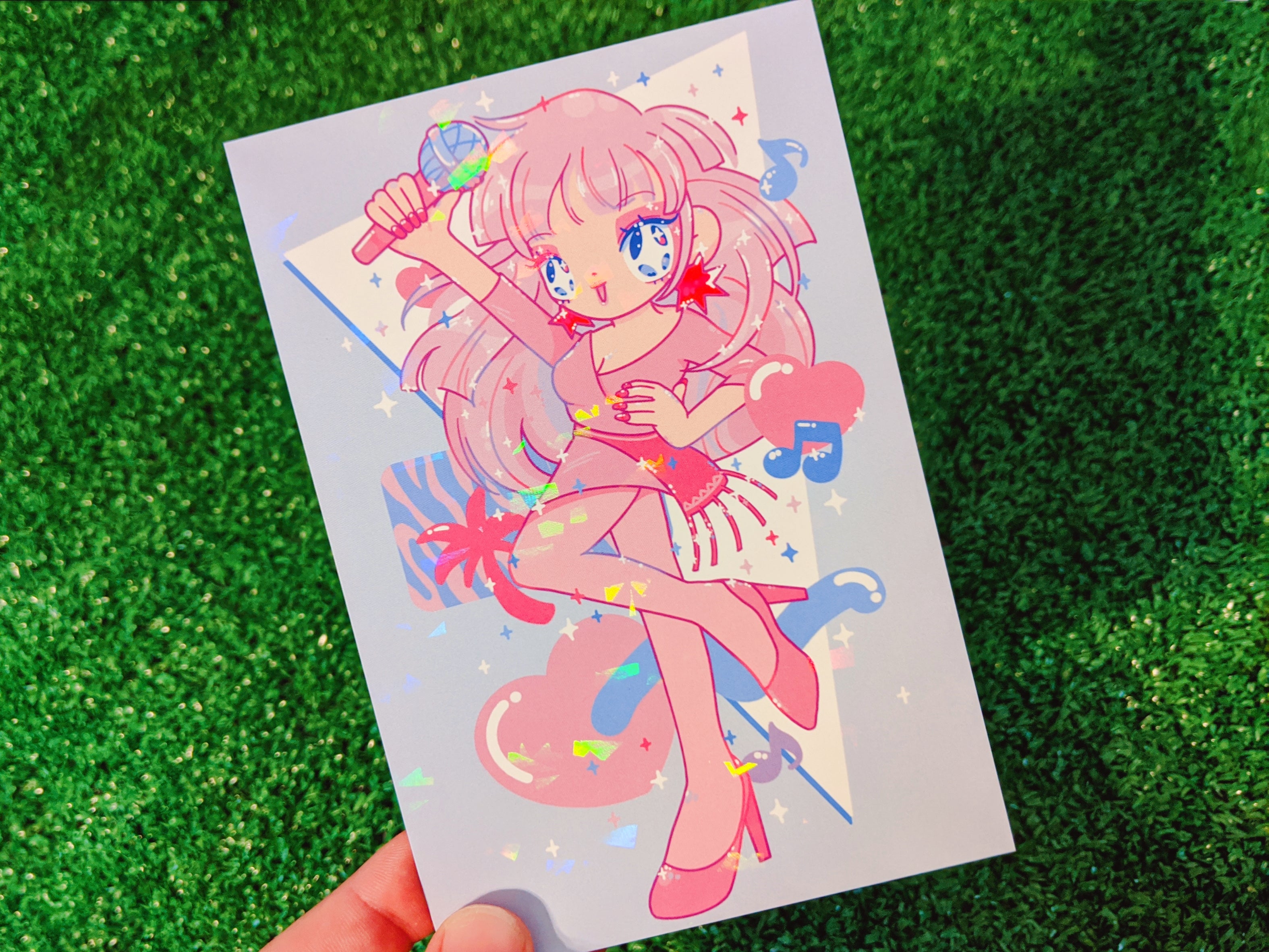 jem holographic print – medium mushroom